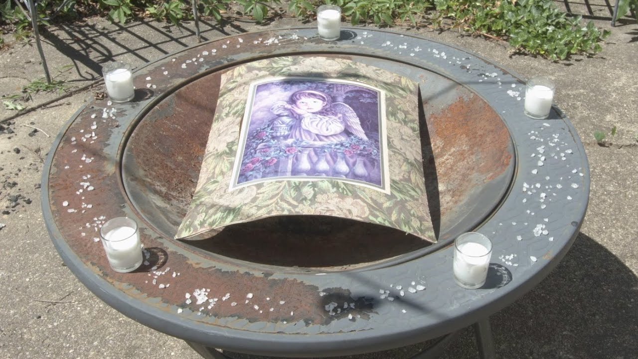 DIY Cursed Painting Disposal - YouTube