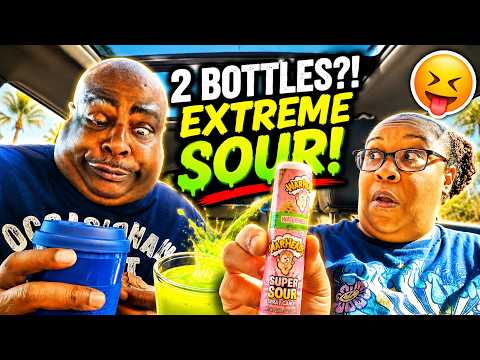 I Dumped 2 WHOLE Bottles of EXTREME SOUR Warheads In My Fiancé's Drink! 😂*HE LOST IT*