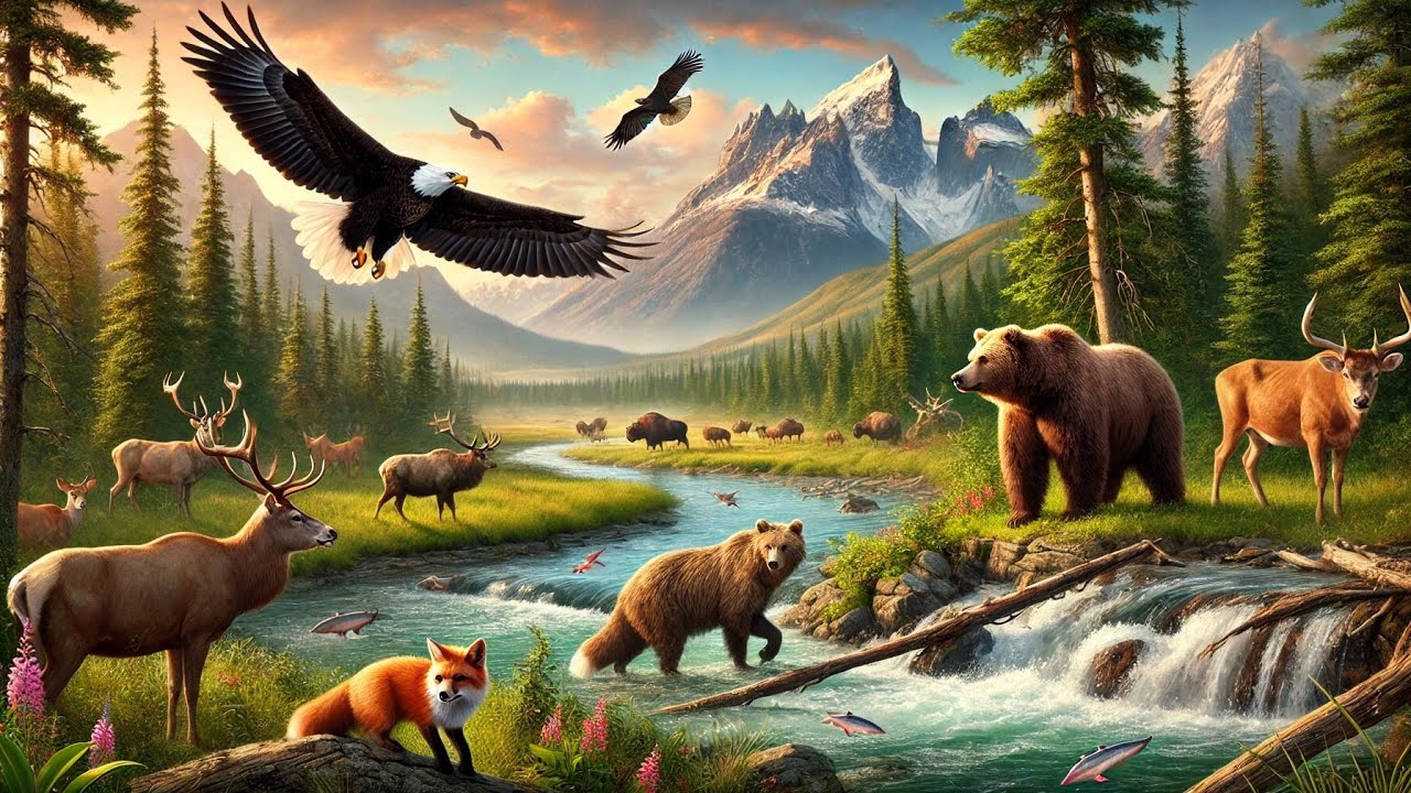 How American Common Wildlife Live? - YouTube