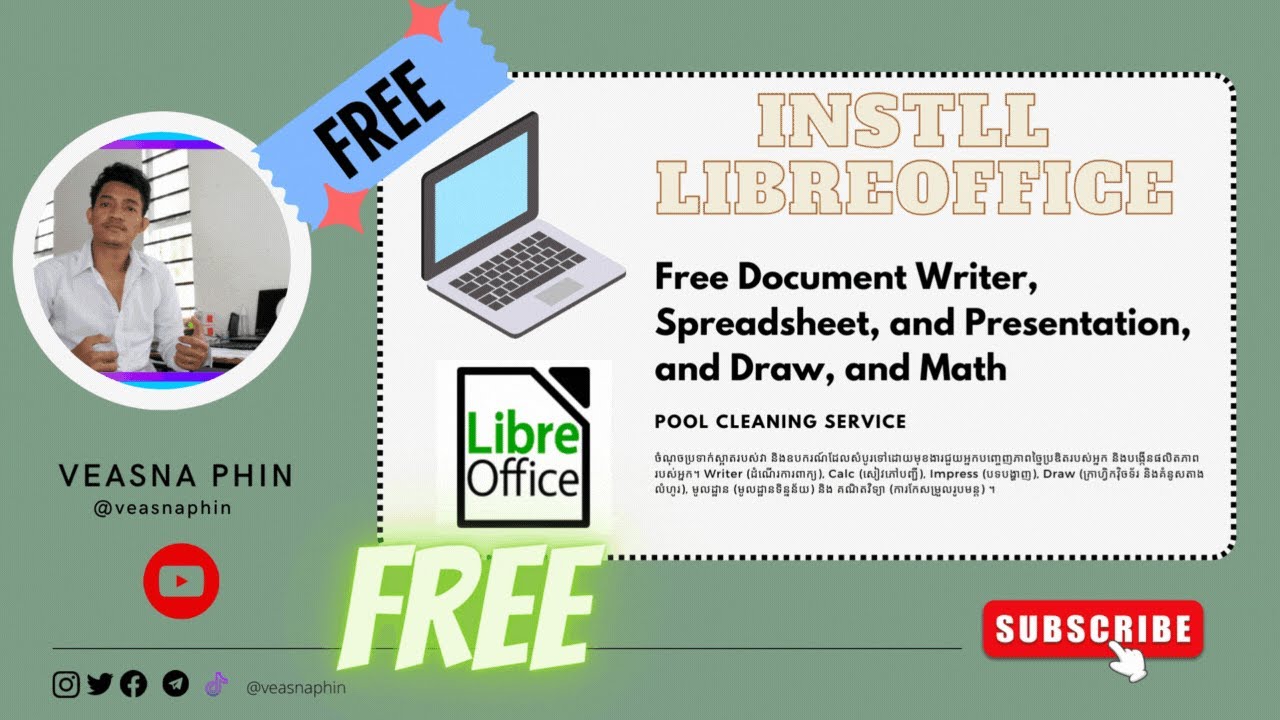 តោះតម្លើង កម្មវីធី LibreOffice | How to Install LibreOffice Latest ...