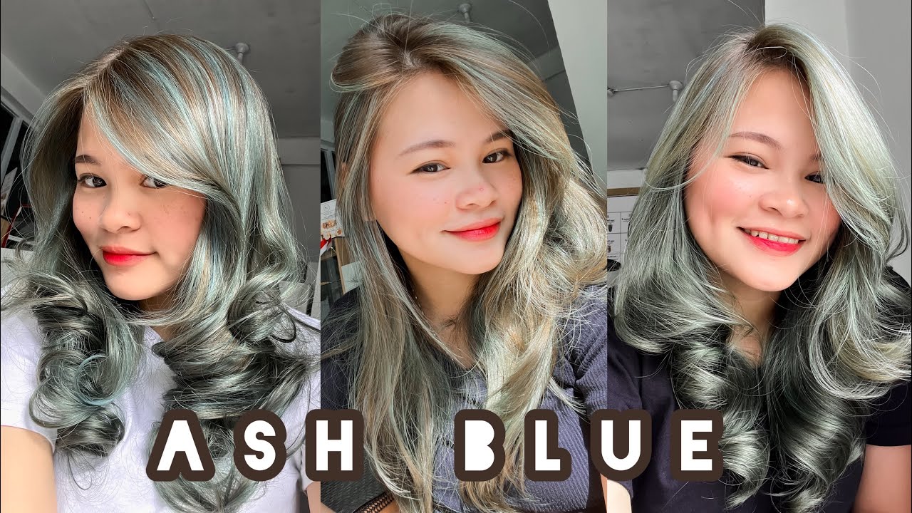 Cat rambut warna ash blue pake Cultusia ash blonde + blue 💙 - YouTube