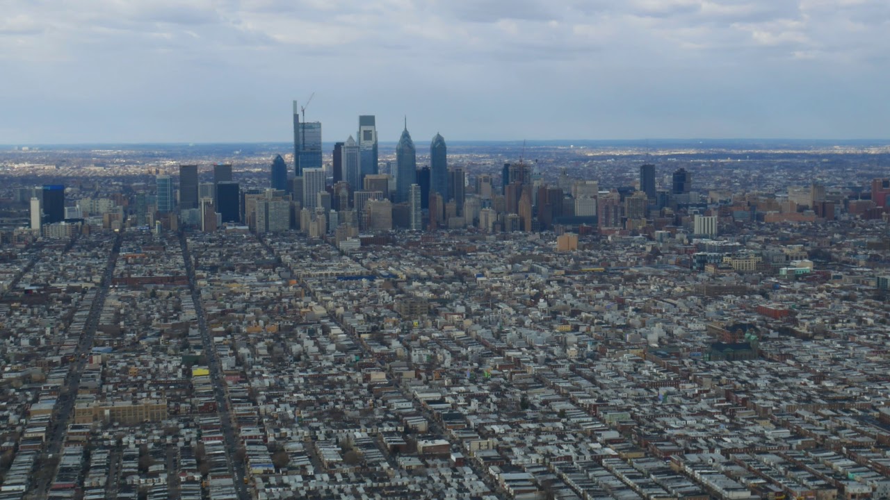 Philadelphia Skyline (aerial) - YouTube
