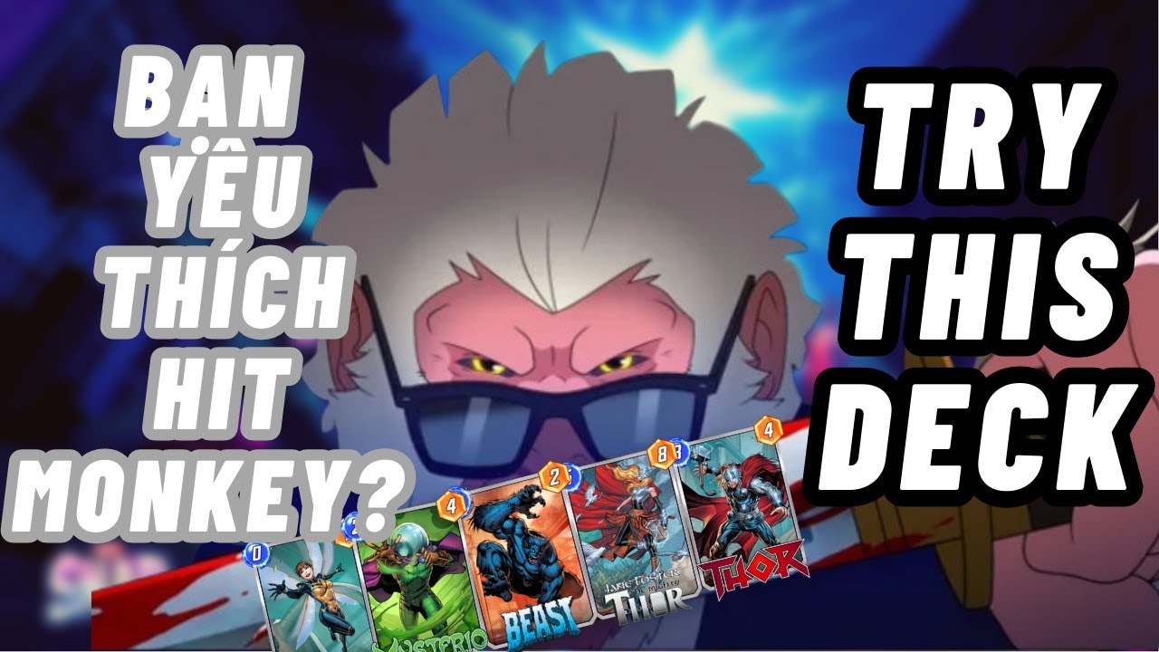 MarvelSnap Việtnam - Hướng dẫn chơi bộ bài Thunder Monkey!!! - YouTube