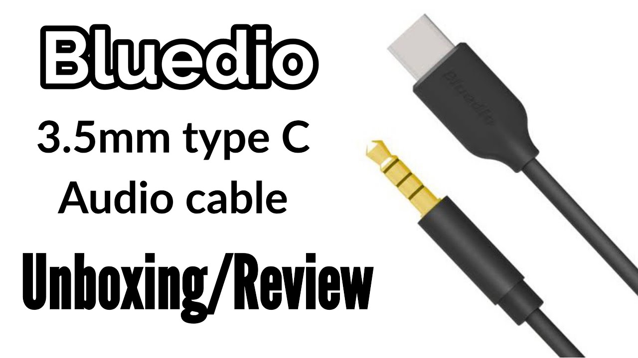 Bluedio type c to 3.5mm audio cable Unboxing & Review | Aliexpress ...