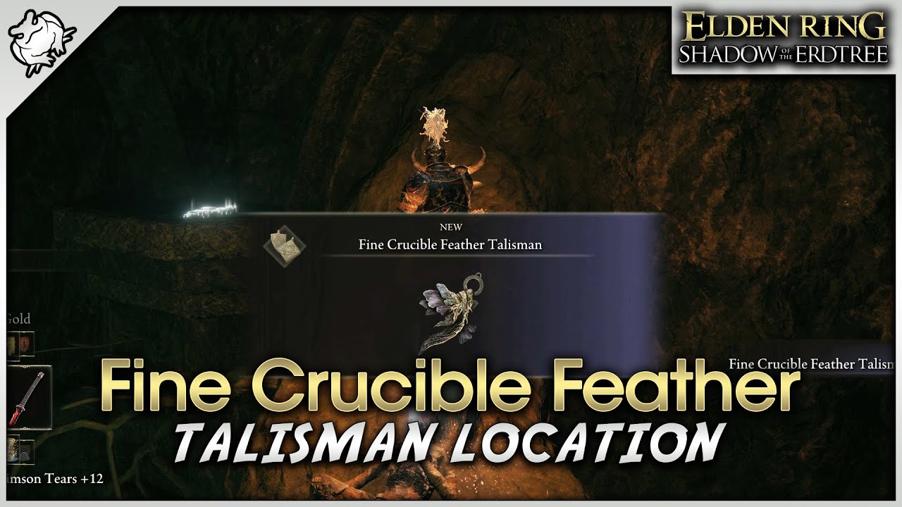 Elden Ring SotE DLC - Fine Crucible Feather Talisman Location - YouTube