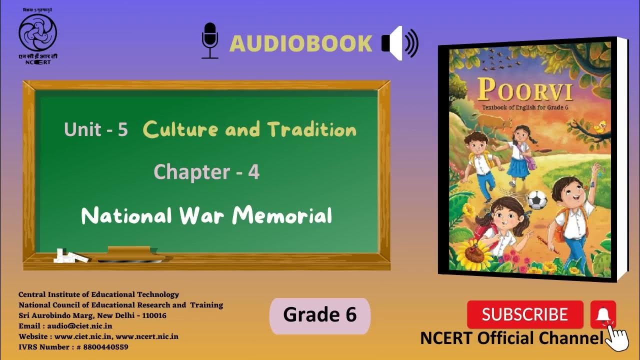 Unit 5 Culture and Tradition Chapter 4 National War Memorial - YouTube