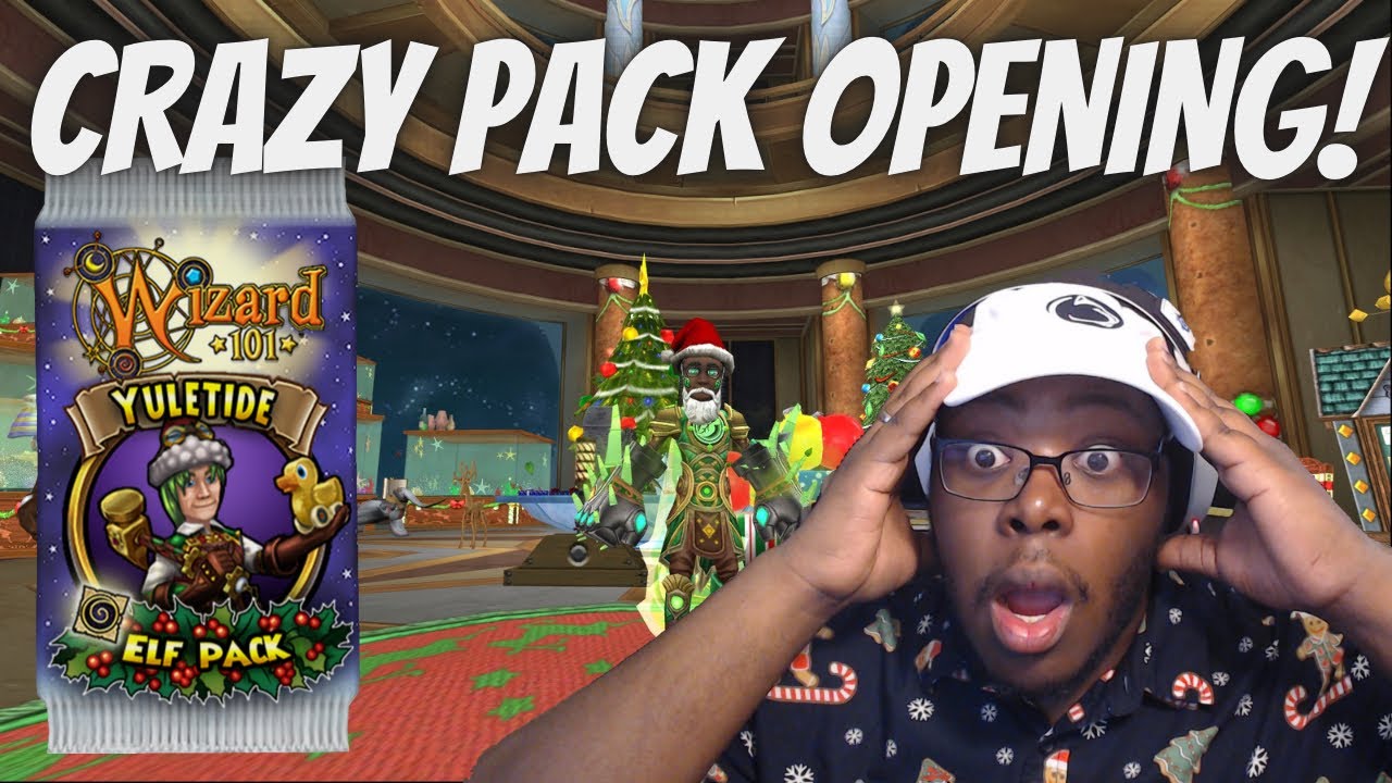 Wizard101 | CRAZY YULETIDE ELF PACK OPENING! - YouTube