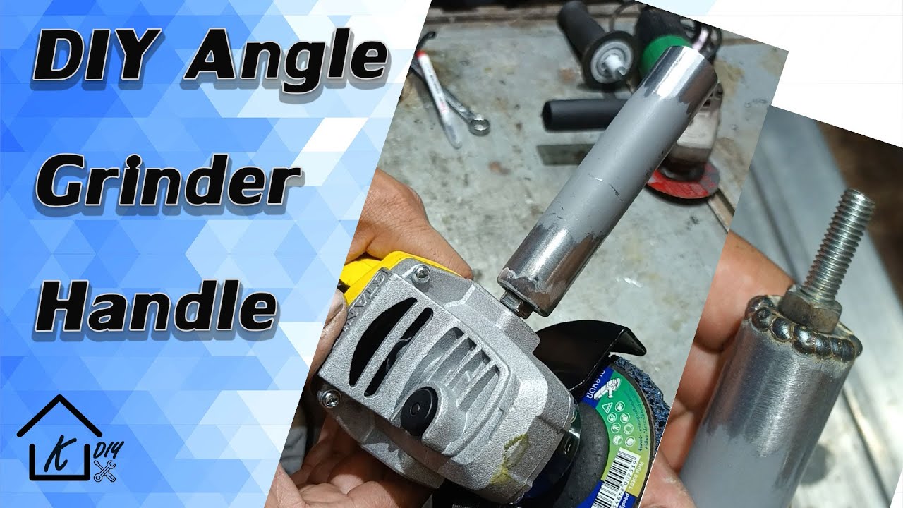 handle for angle grinder diy - YouTube