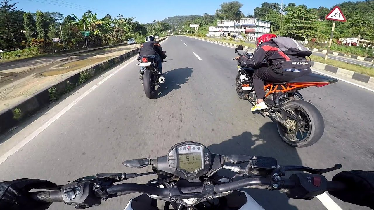 KTM RC 200 VS R15 V3 VS DUKE 250 | Highway Race - YouTube