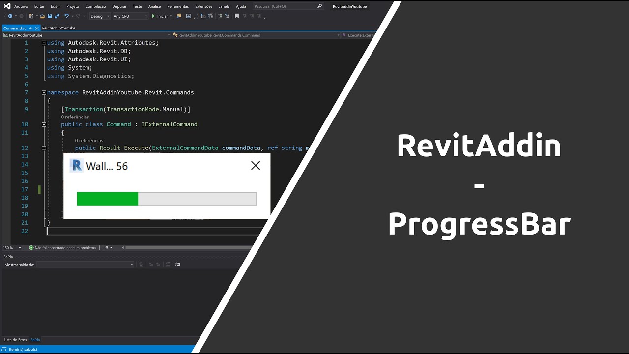 Criando ProgressBar - #LiveCoding #RevitAPI - YouTube