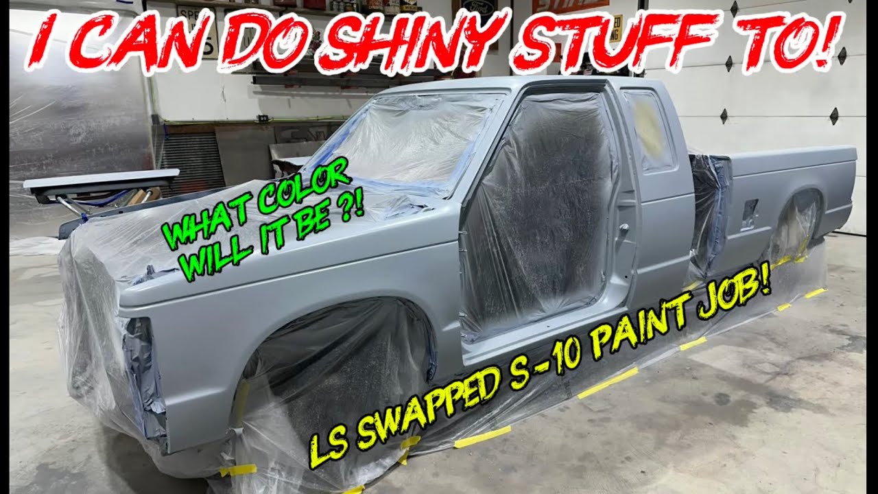FRESH PAINT on this LS SWAPPED S-10 - YouTube