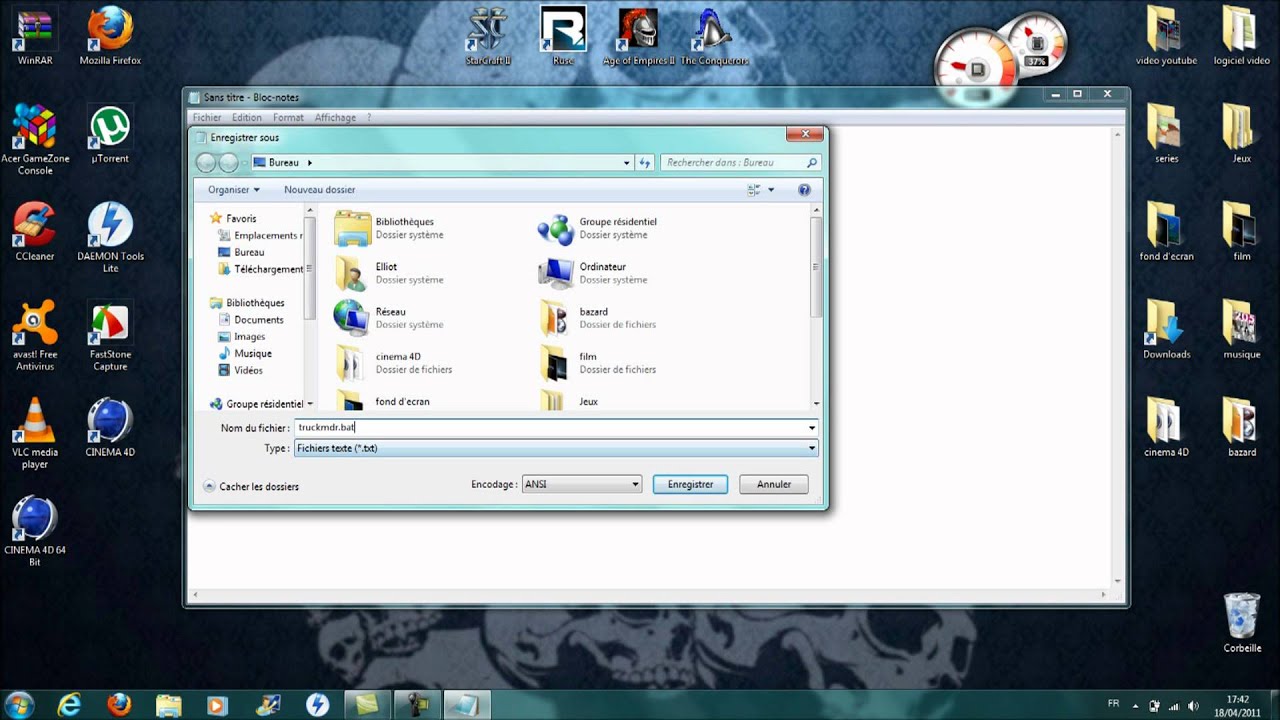 [TUTO] faire un mini virus en .bat (à envoyer par email) - YouTube
