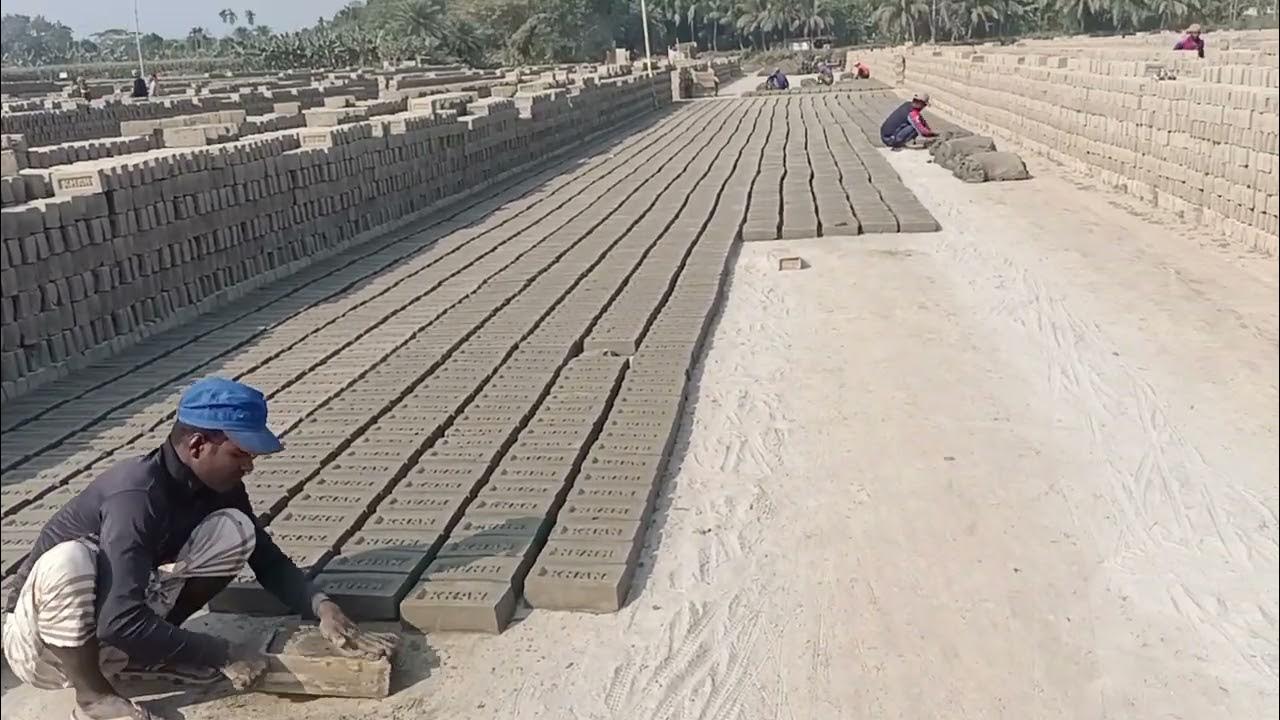 Clay bricks making|| Manual brick making process - YouTube