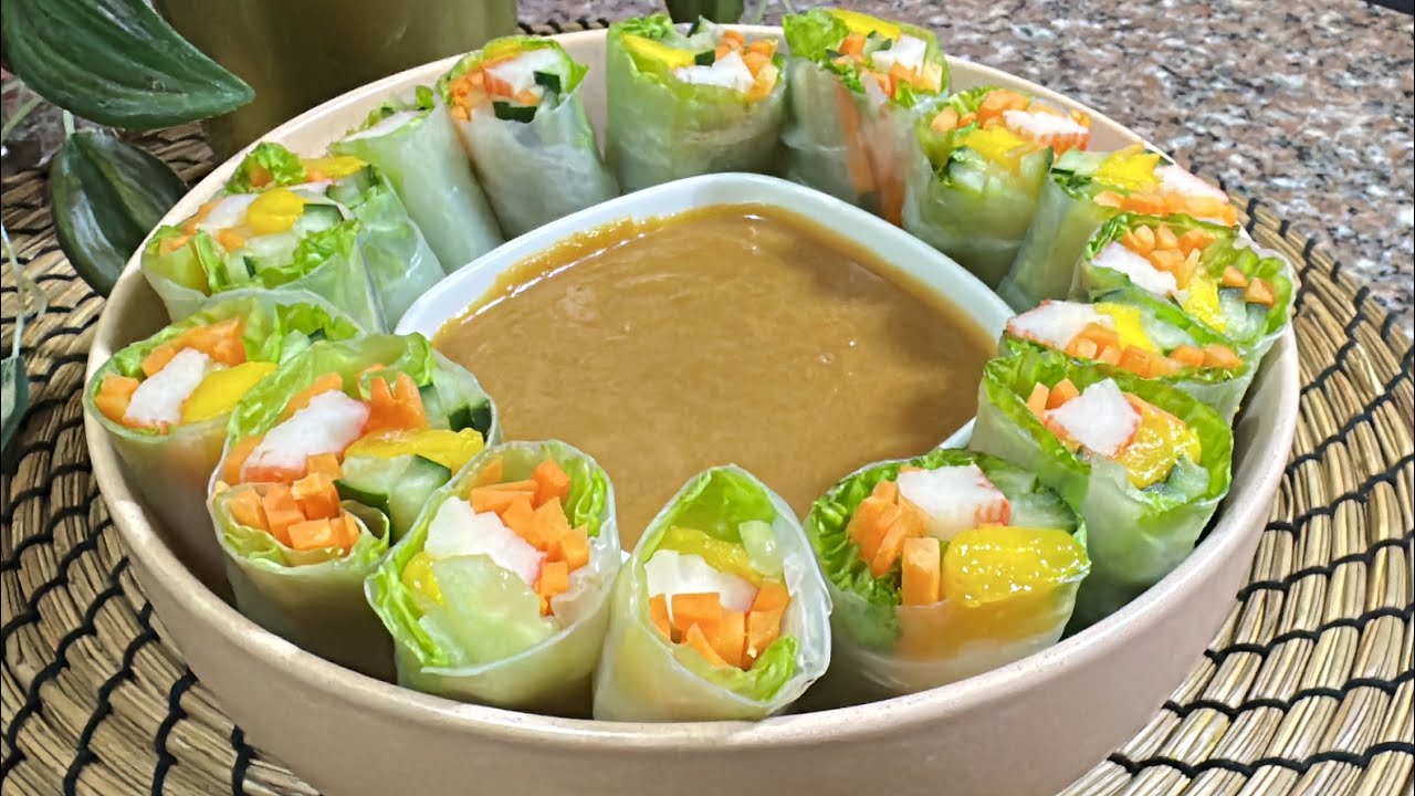 Kani Salad Spring Rolls - YouTube