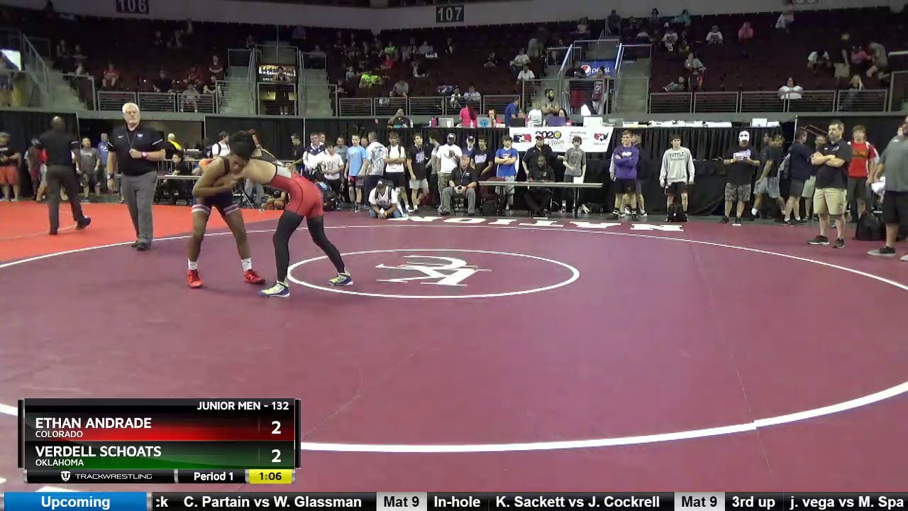 Junior Men 132 Ethan Andrade Colorado Vs Verdell Schoats Oklahoma - YouTube
