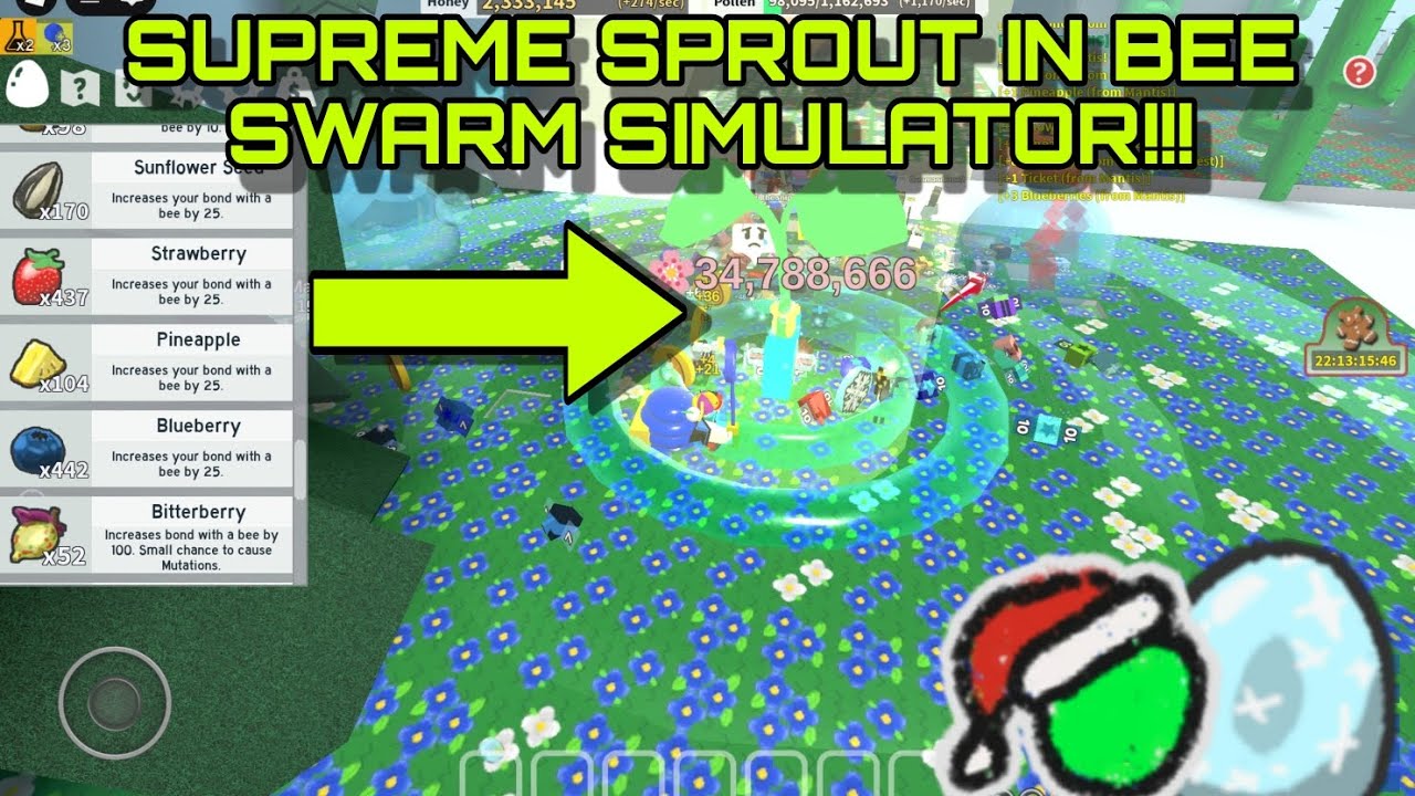 Bee Swarm Simulator Extremely Rare Supreme Sprout! - YouTube