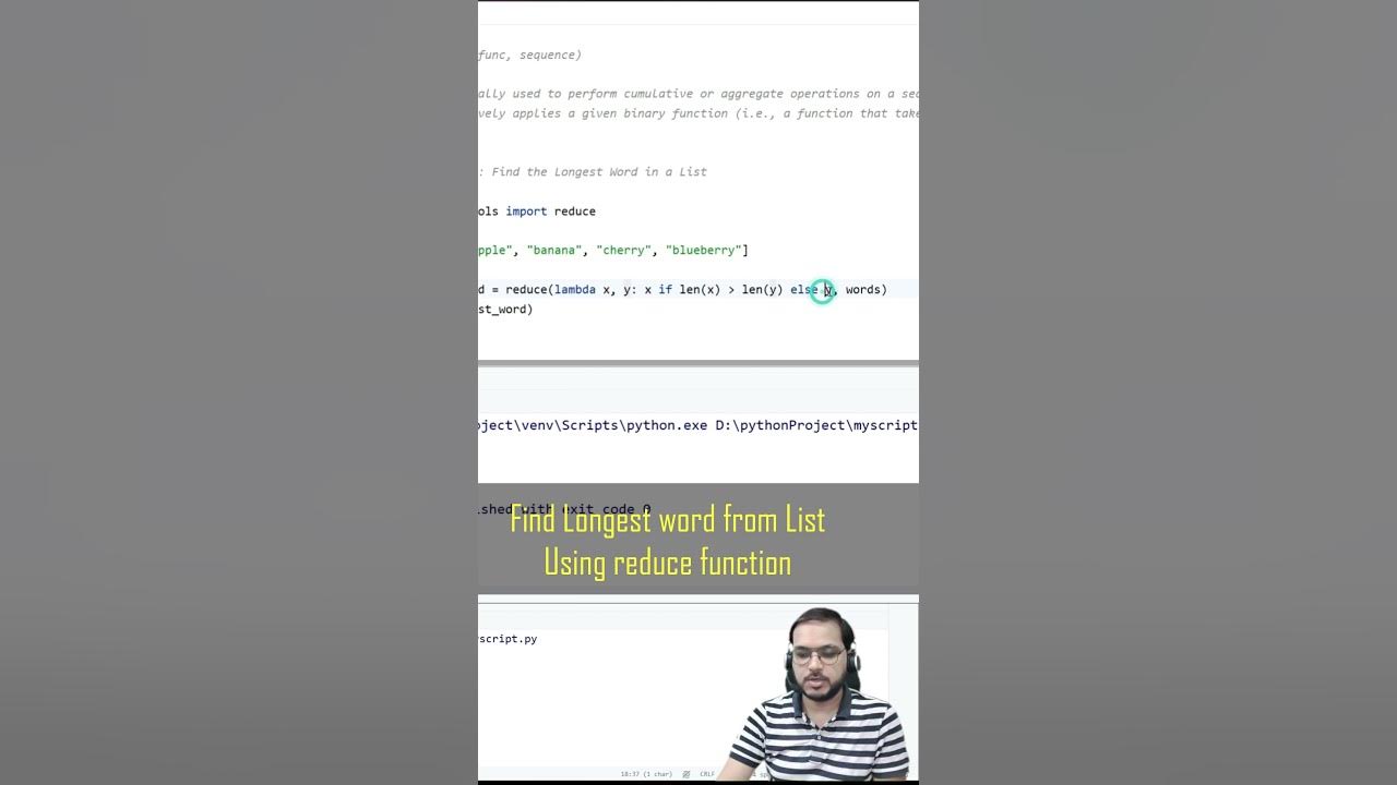 Find Longest Word From List Using Reduce Function Codewithdaneyal Coding Codewithdaneyal
