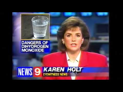 The dangers of Dihydrogen monoxide (DHMO) - News report (1992)