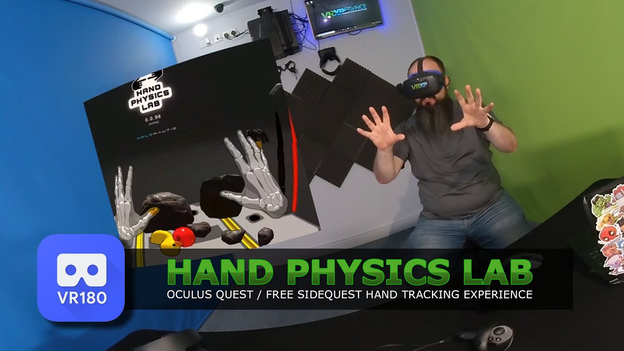 Oculus Quest Hand Physics Lab in VR180 3D - YouTube