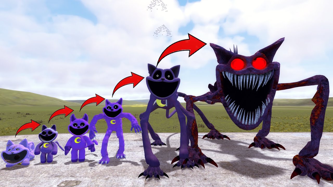 EVOLUTION OF NAPPY CAT SMILING CRITTERS IN POPPY PLAYTIME CHAPTER 3 in ...