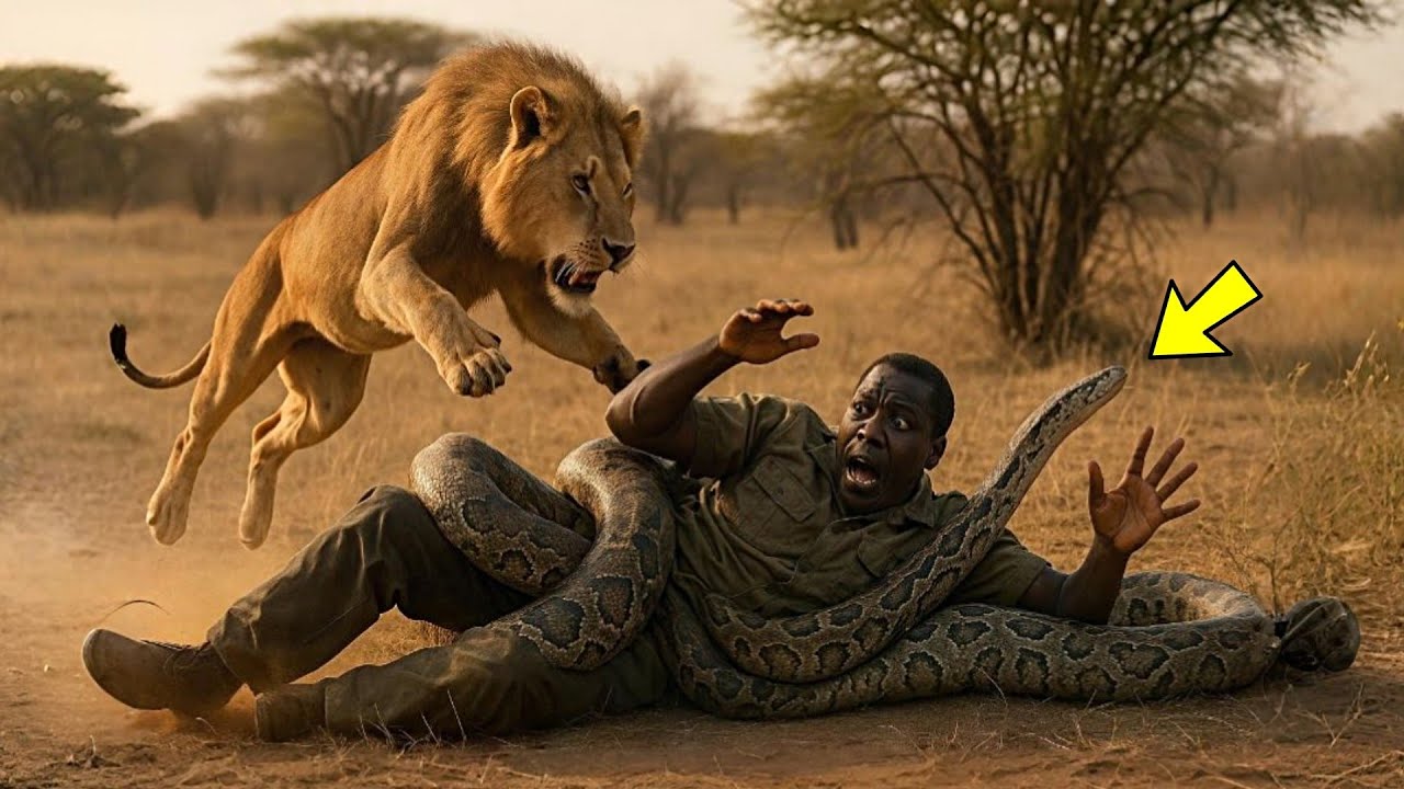 Snakes Wrapped Around Him—What the Lion Did Next Shocked the World ...