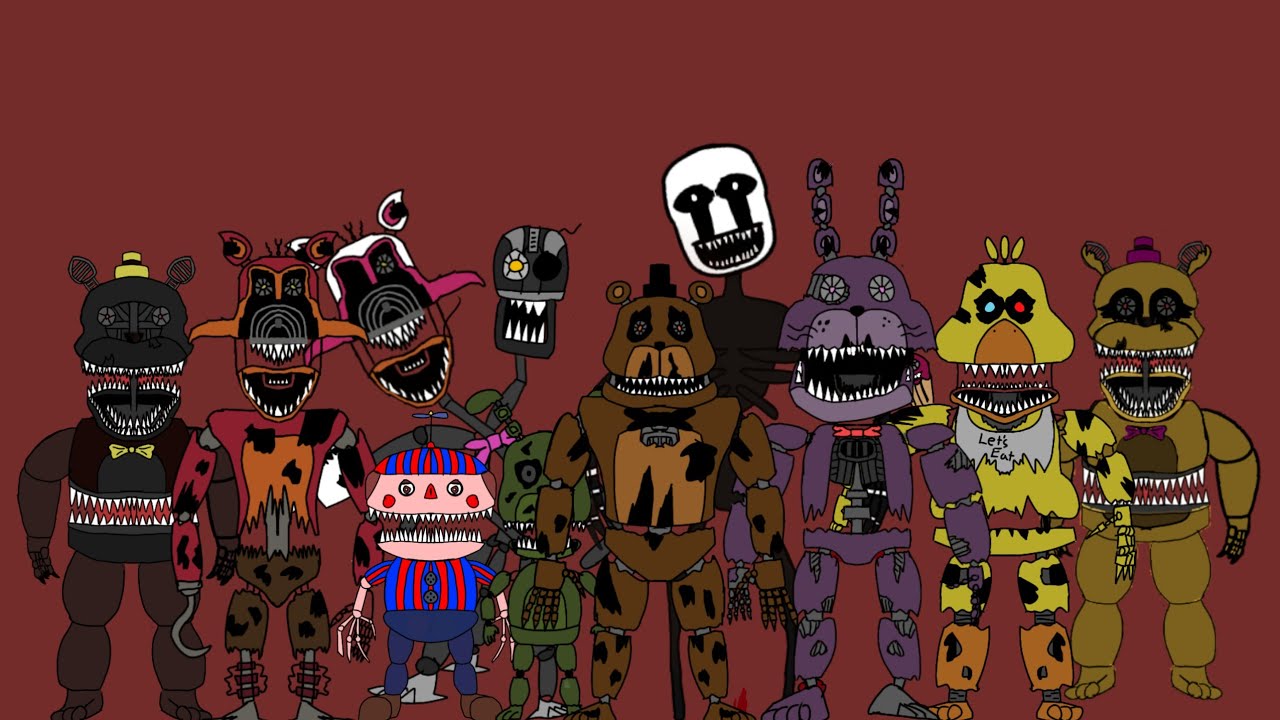 fnaf 4 youtube banner design - YouTube
