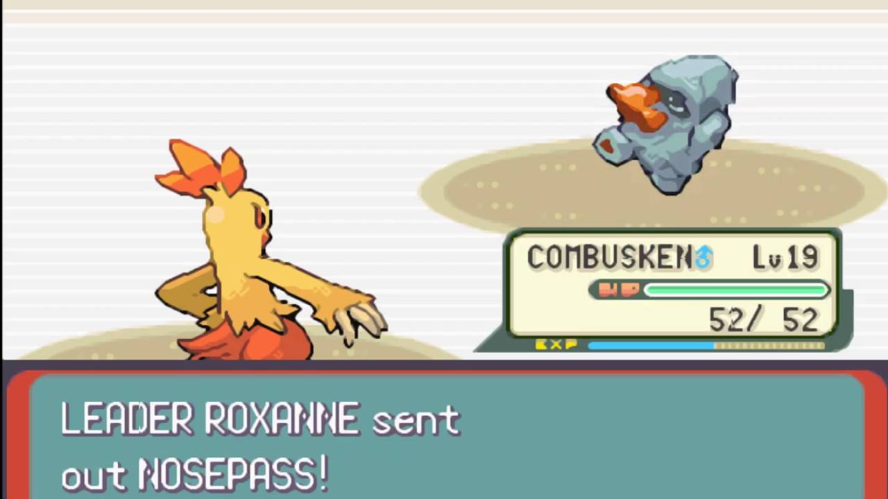 Pkmn Emerald - Gym Leader Roxanne - YouTube