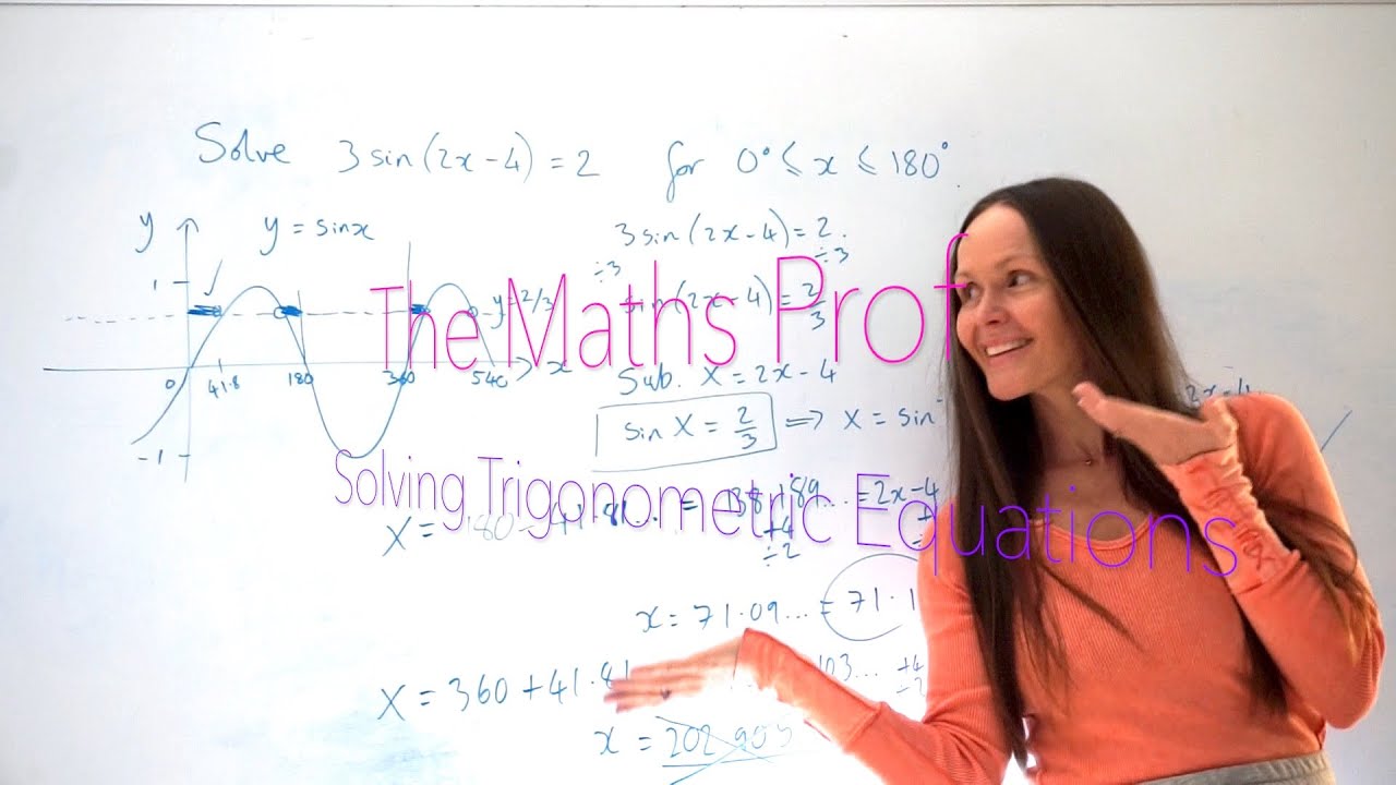 The Maths Prof: Solving Trig Equations (with multiple solutions) PART 3 ...