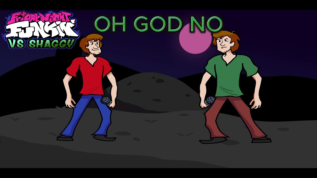 Friday Night Funkin | OH GOD NO but red shaggy and green shaggy sing it ...