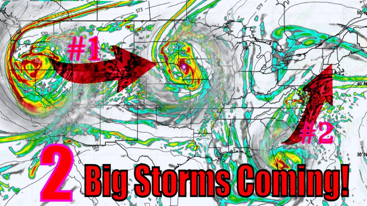 2 Powerful Storms Coming At The Same Time! - The WeatherMan Plus - YouTube