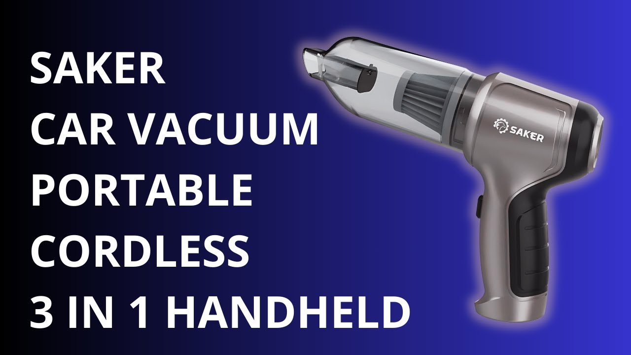 Discover the Power of the Saker Mini Handheld Cordless Vacuum Cleaner ...