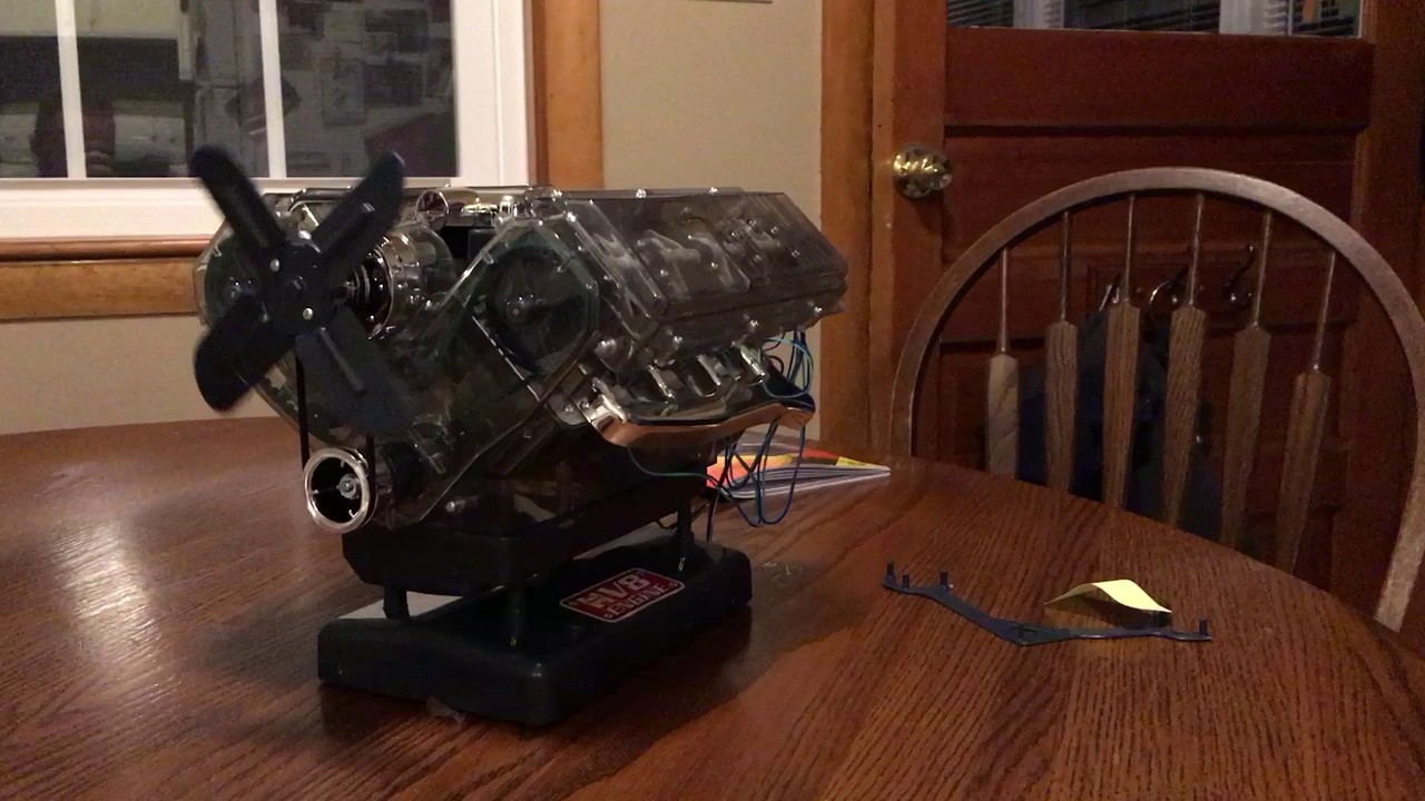First Fire Up Of Visible V8 Engine After Christmas - YouTube