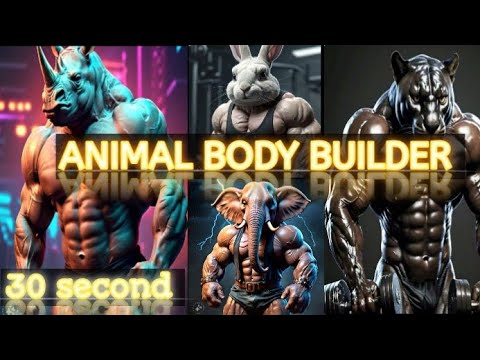Animal body builder 😨 ||Animal mixture 😨||Animal amazing mixture 😨||kk ...