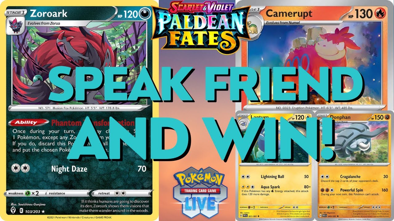 Zoroark Box gets 3 NEW ATTACKERS with Paldean Fates! - YouTube
