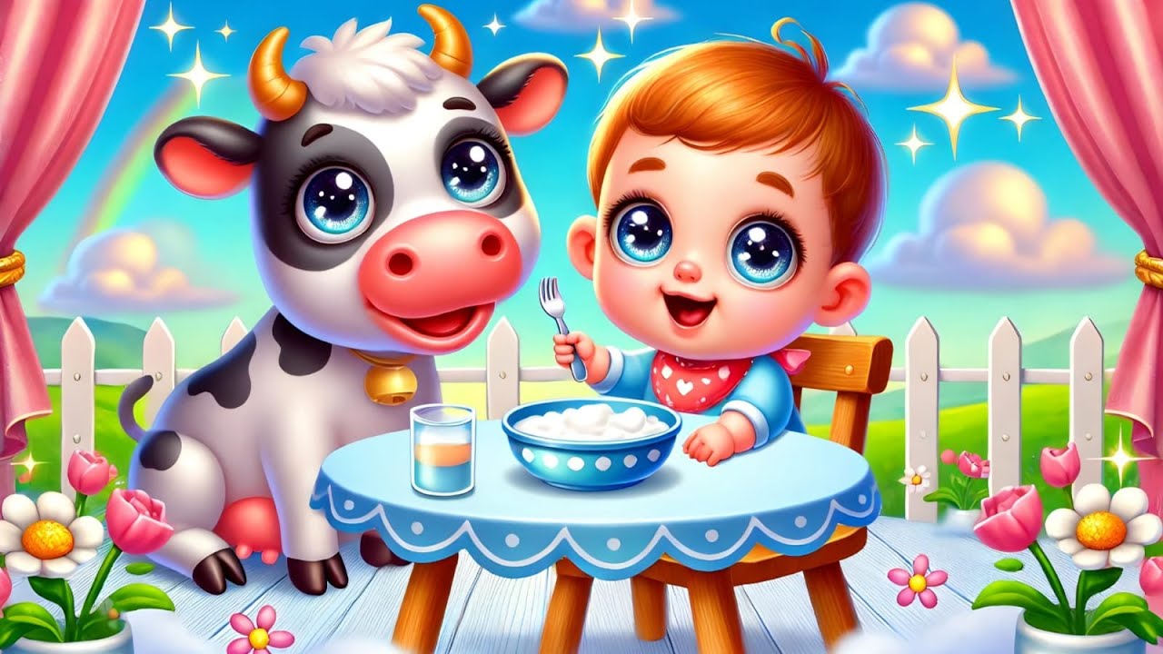 Fun Color Adventure! Baby Makes Magical Fruit & Milk Cow Cocktails ...
