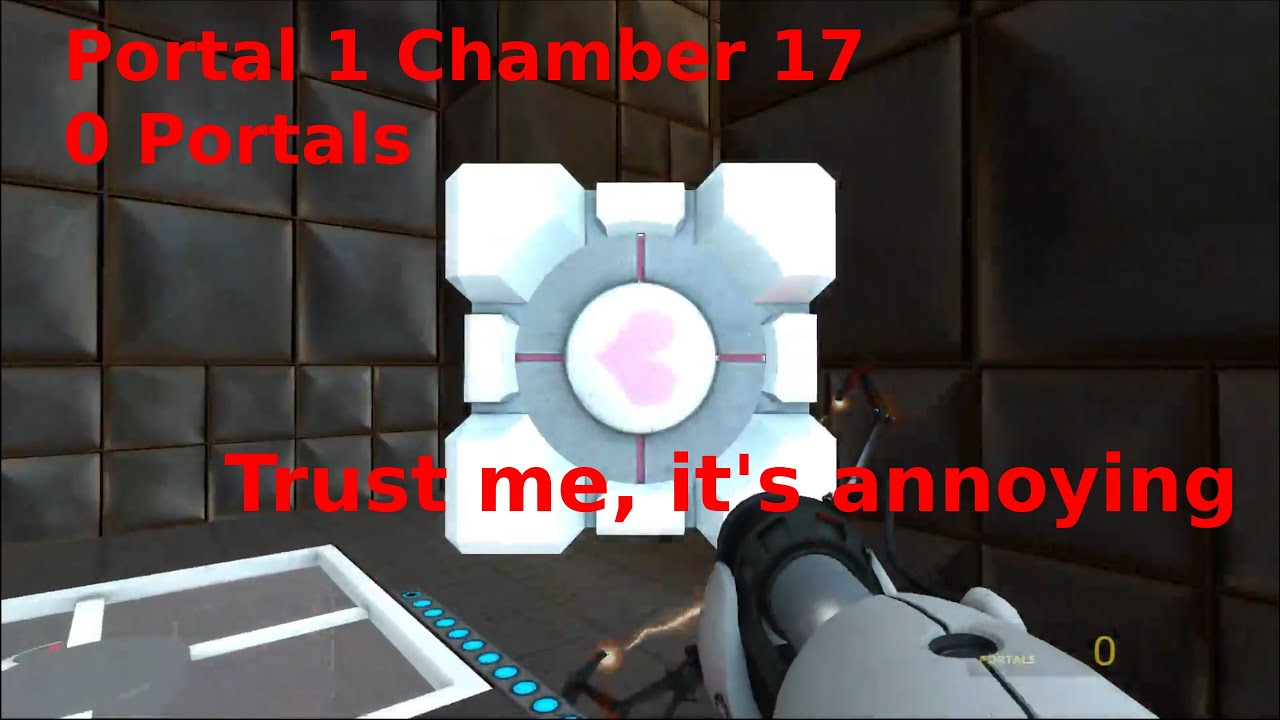 Portal Chamber 17 Zero Portals - YouTube