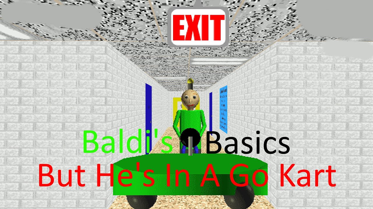 Baldi's In A Go-Kart (Baldi Mod) - YouTube