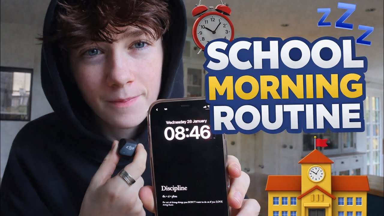 A CHAOTIC SCHOOL MORNING ROUTINE (AVERAGE TEENAGER) - YouTube