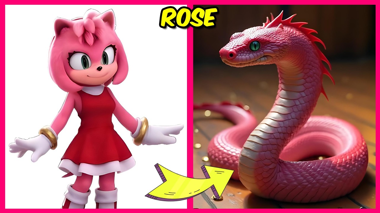 Sonic 3 Movie Characters As Snakes🐍🦔 + Guess the Emoji Quiz + Their ...