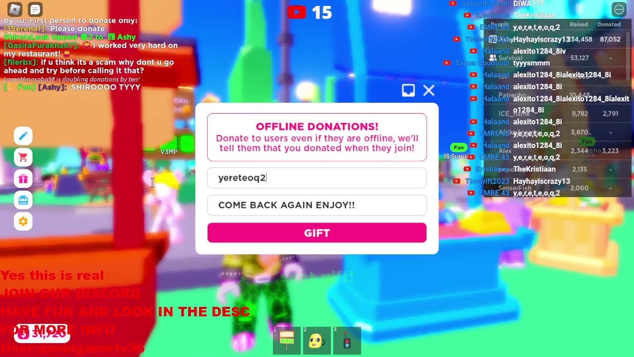 GIFTING ON ROBLOX PLS DONATE (PLS DONATE LIVE) - YouTube
