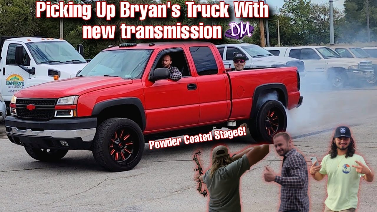 Picking Up Bryan's Truck With New Powder Coated Stage 6 Transmission ...