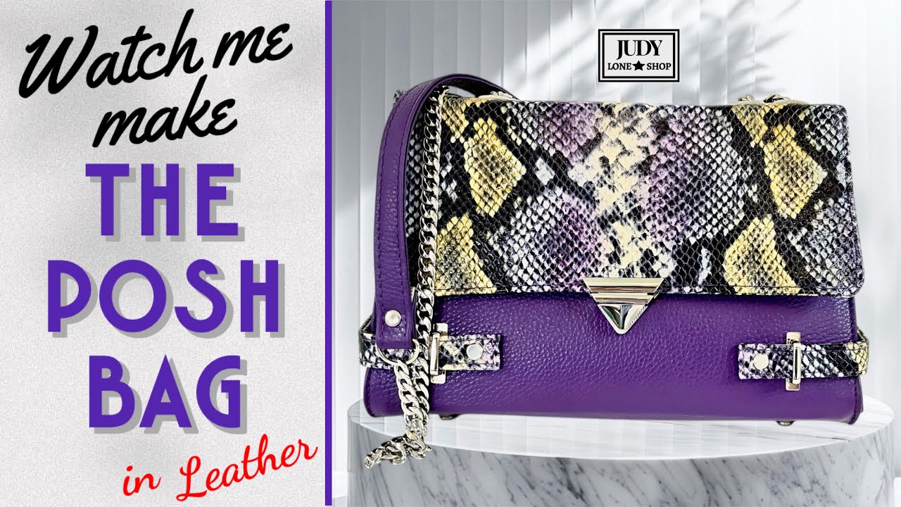 Watch me make this ‘Posh Bag’ in purple leather! 💜 - YouTube