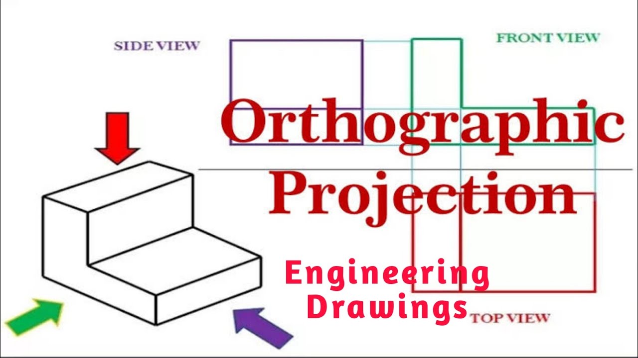 how to draw top view,front view in engineering drawing। - YouTube