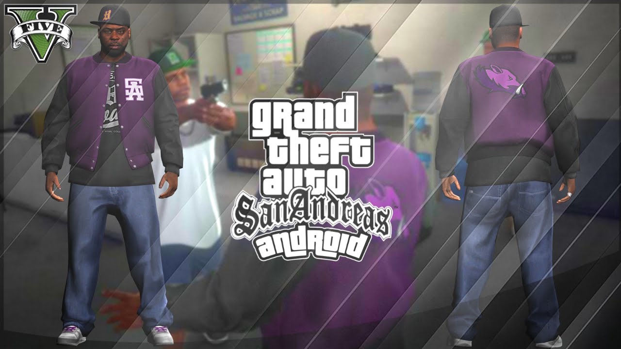 SHARE!|| BALLAS OG / D SKIN [GTA V] RETEXTURED|| GTA SA MOBILE - YouTube