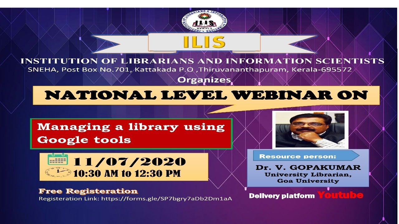 Managing a library using Google tools|ILIS Webinar - YouTube