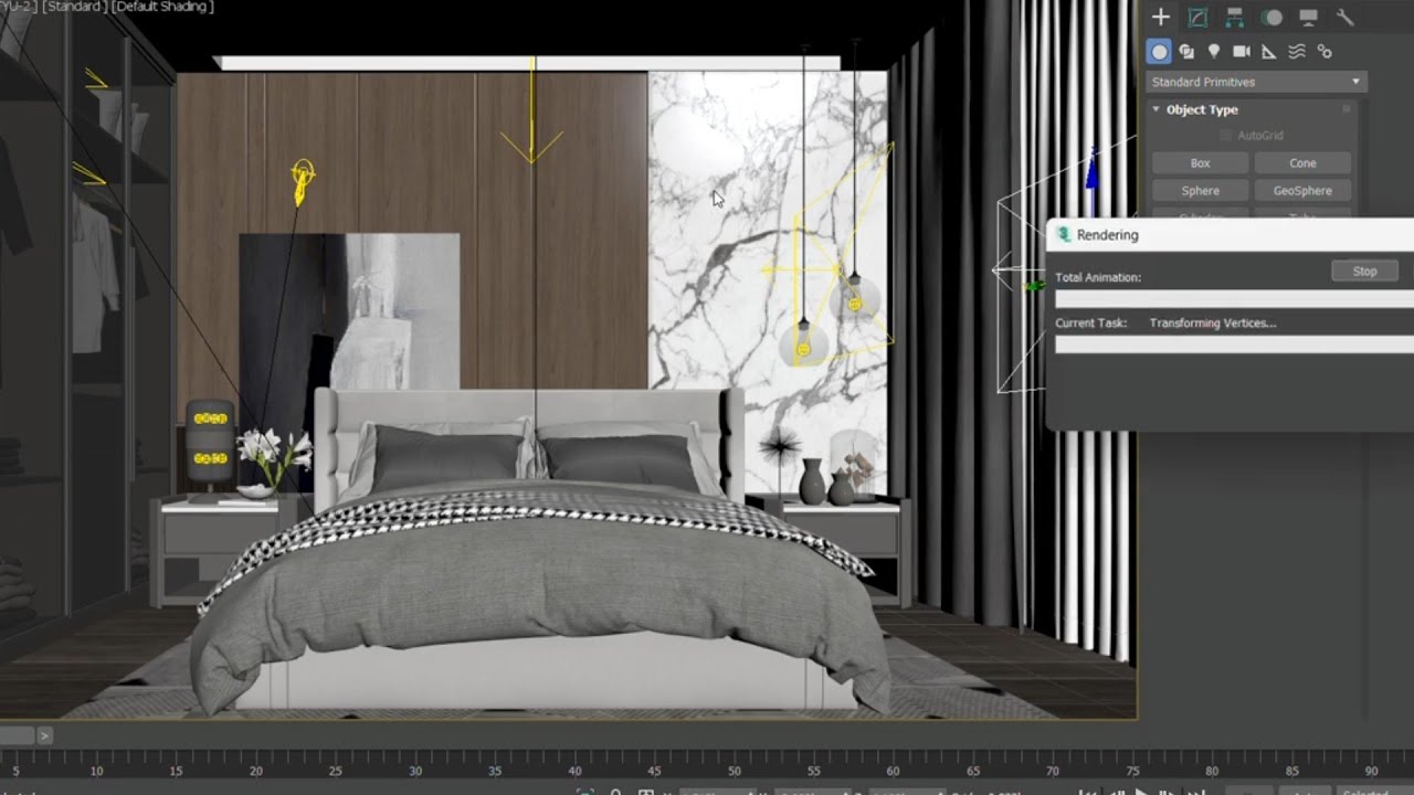3ds Max Realistic Rendering Lighting tutorial modeling seen l - YouTube