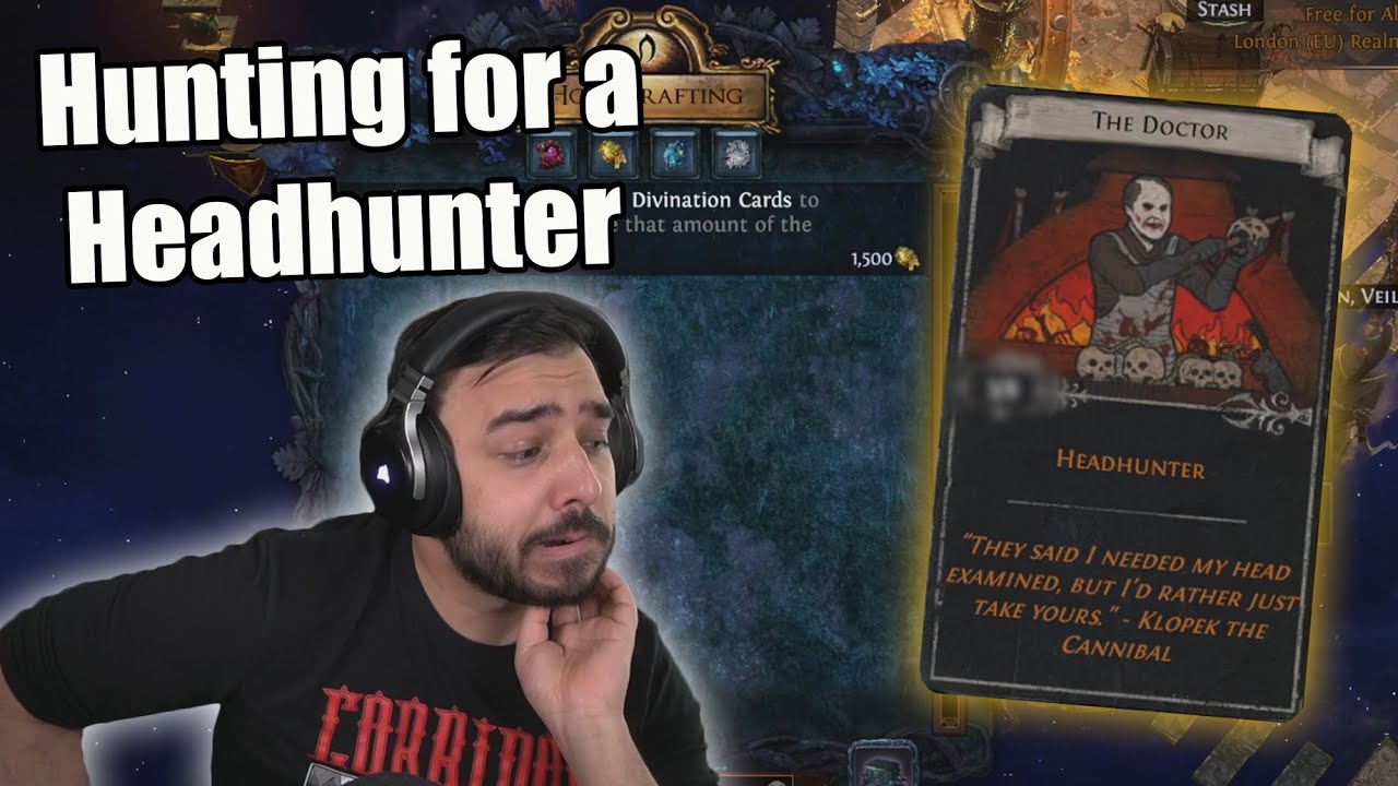 Risking the house for a HEADHUNTER for my build - PoE Crucible - YouTube