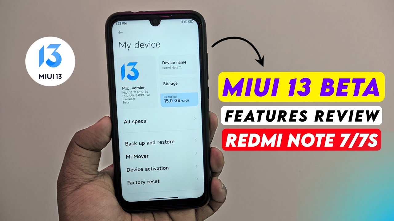⚡MIUI 13 New Features Review ft. Redmi Note 7/7s (Android 11) MIUI 13 ...