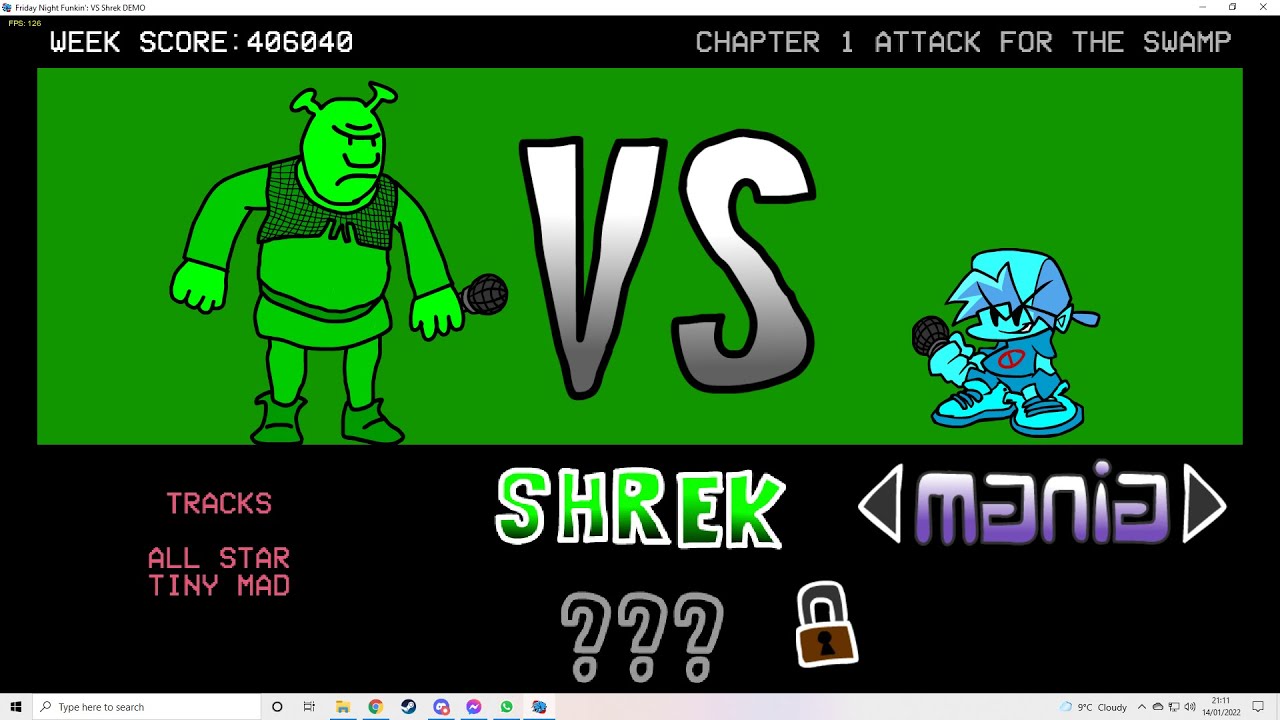 Friday Night Funkin' VS Shrek DEMO Mania (not so hard guys) - YouTube