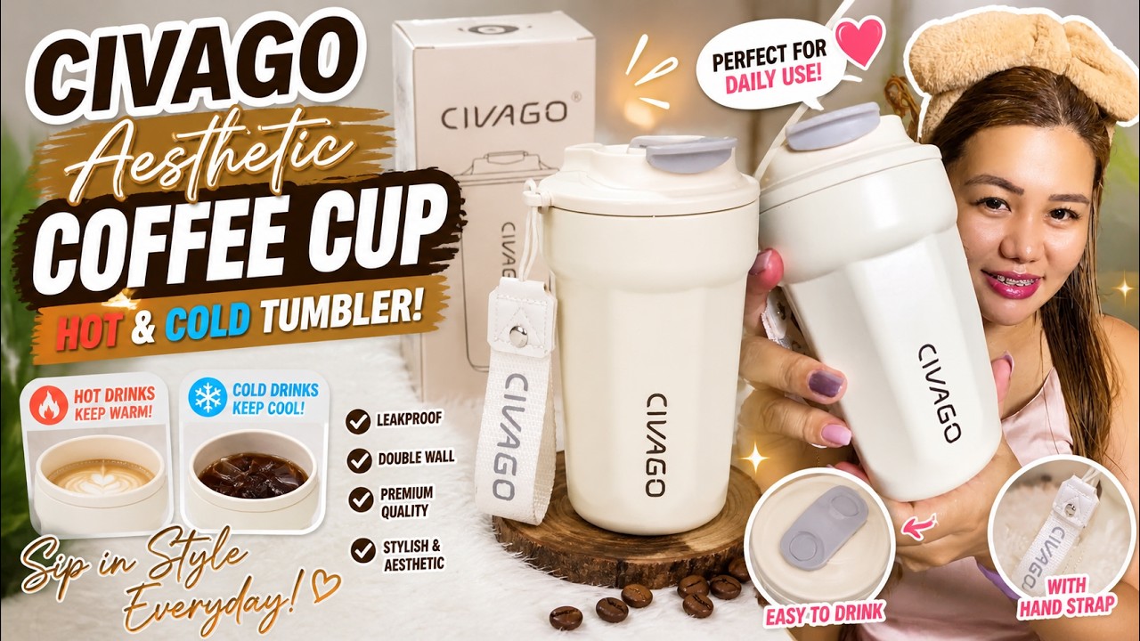 NEW CIVAGO 13OZ COFFEE CUP TUMBLER - YouTube